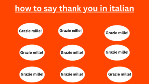 How to Say Thank You So Much in Italian - Tutionist - How to Say Thank ...
