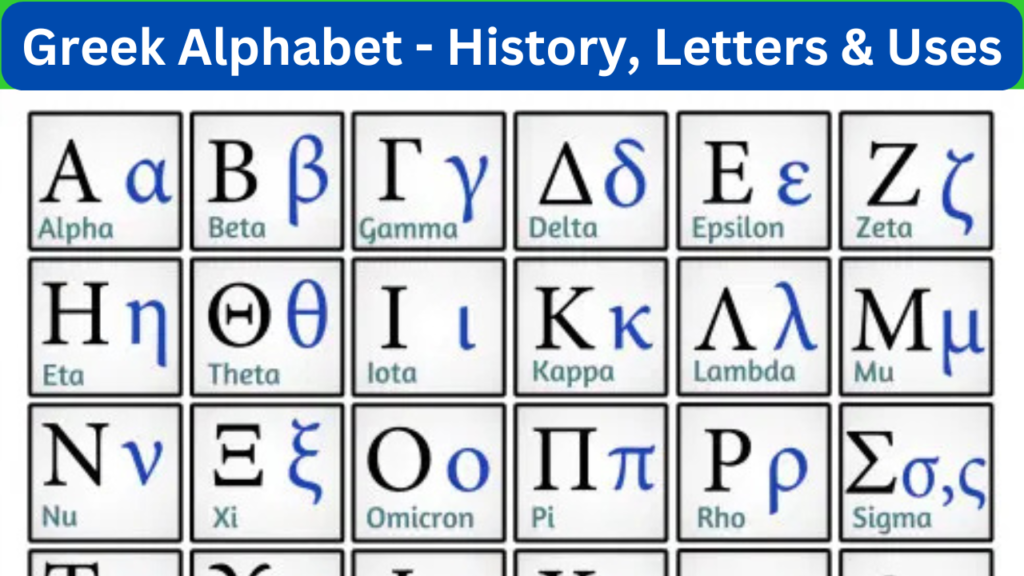 Understanding the Greek Alphabet - History, Letters & Uses