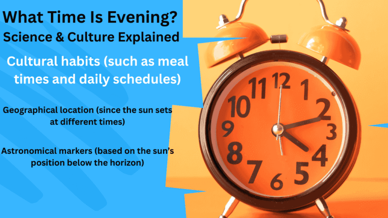 What Time Is Evening? Science & Culture Explained