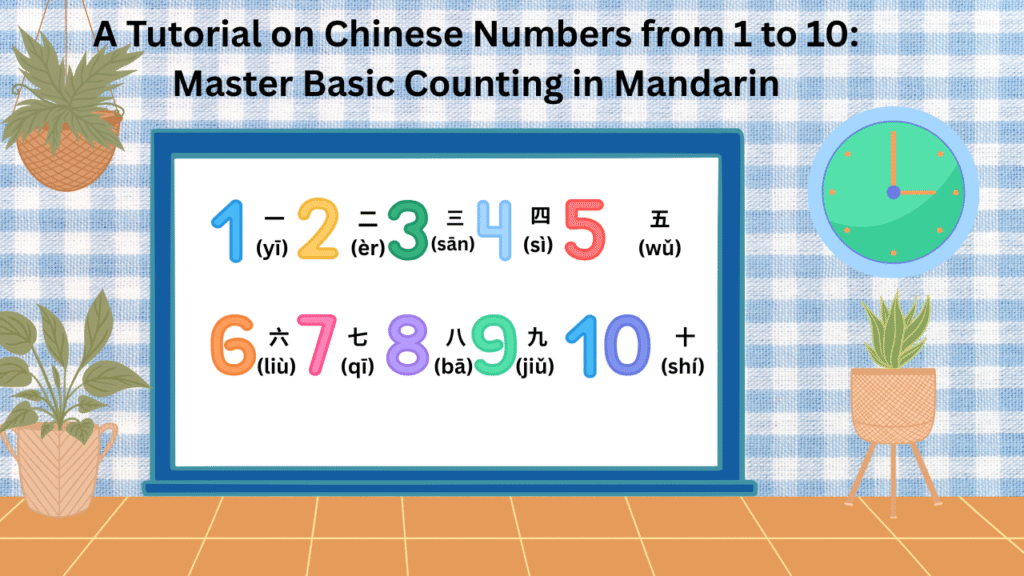 Chinese Numbers 1-10 Tutorial: Master Basic Mandarin Counting