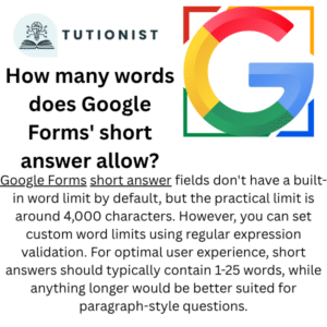 Short Answer vs Paragraph in Google Form.2025